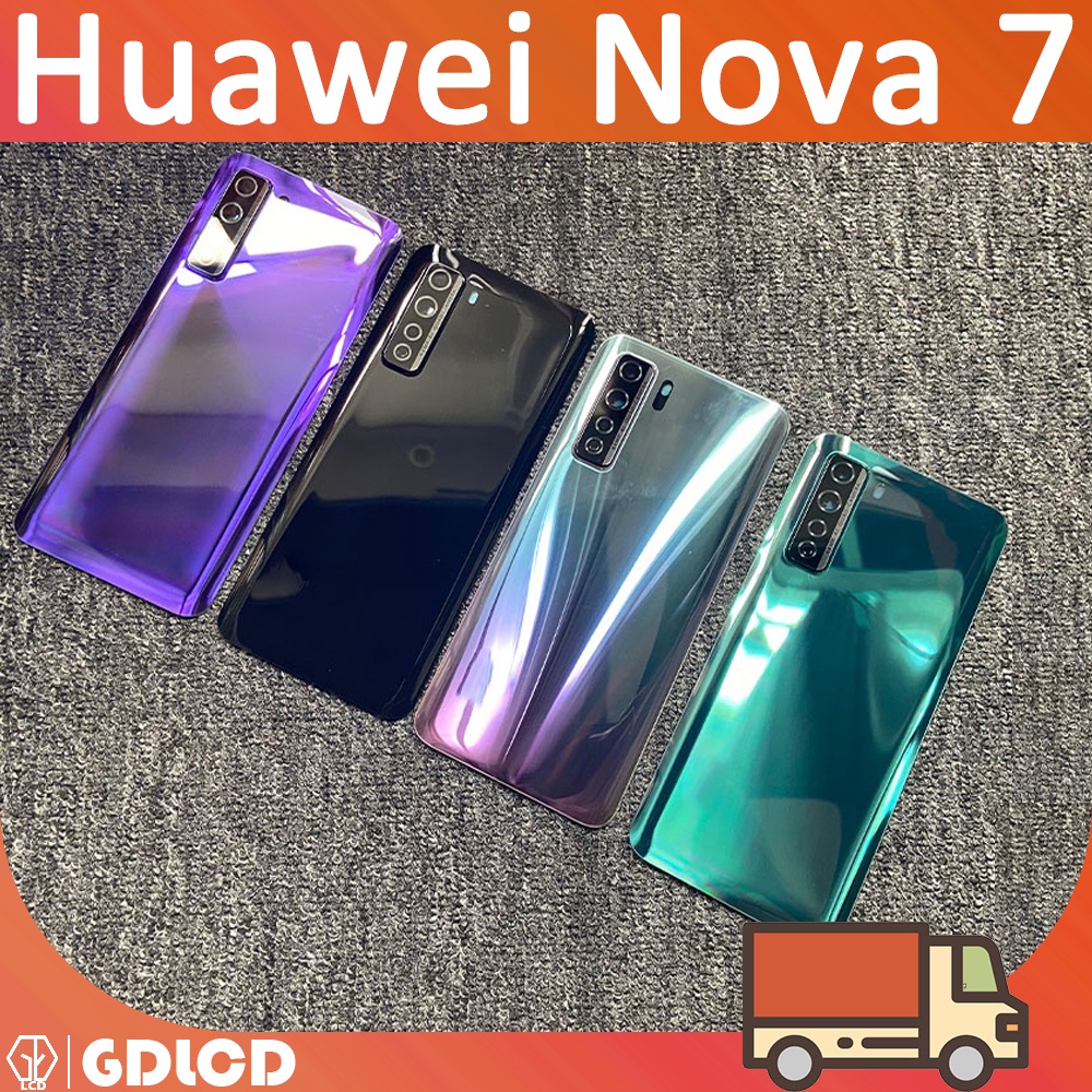 For Huawei Nova 7 7SE Back Battery Cover Housing Case Rear Door ...