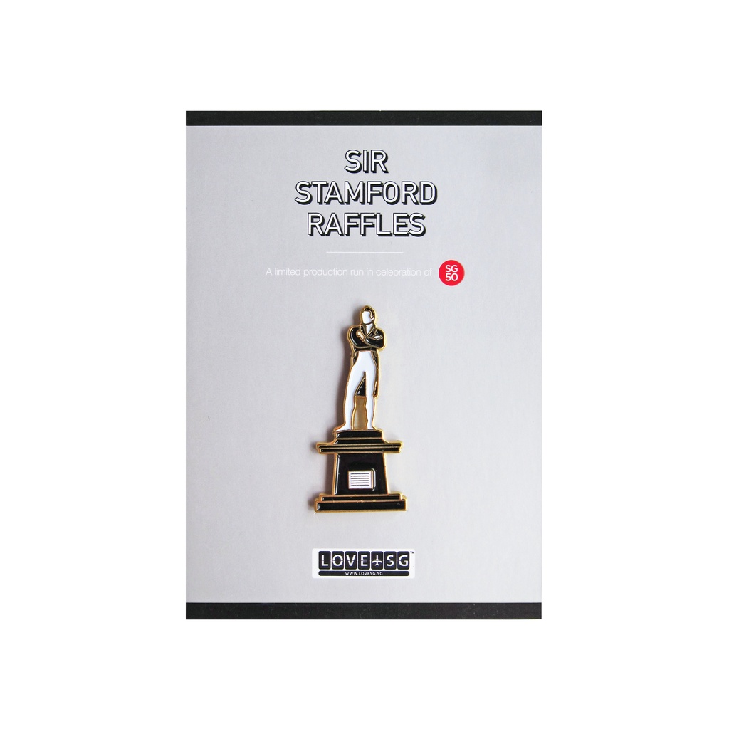 Sir Stamford Raffles Collar Pin Singapore Souvenir | Shopee Singapore