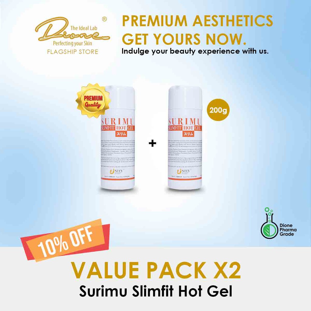 Unity Healthcare Surimu Slimfit Hot Gel 200g value pack | Shopee Singapore