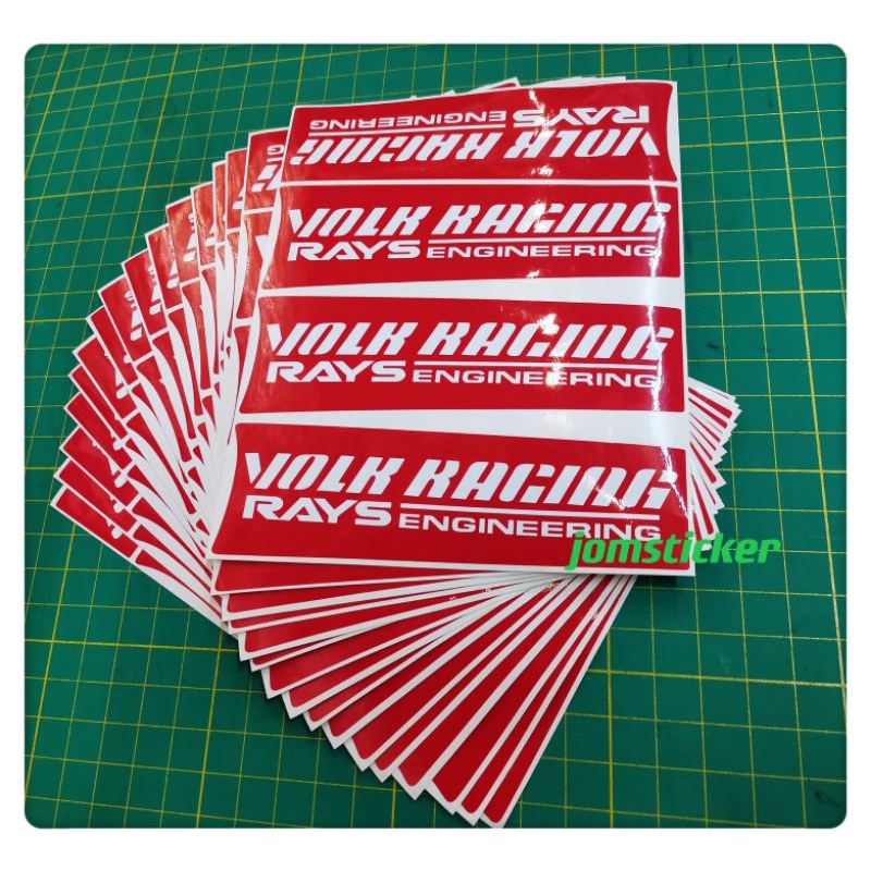 Sticker RAYS VOLK RACING TE37 SL RIM( sticker cutting) | Shopee Singapore