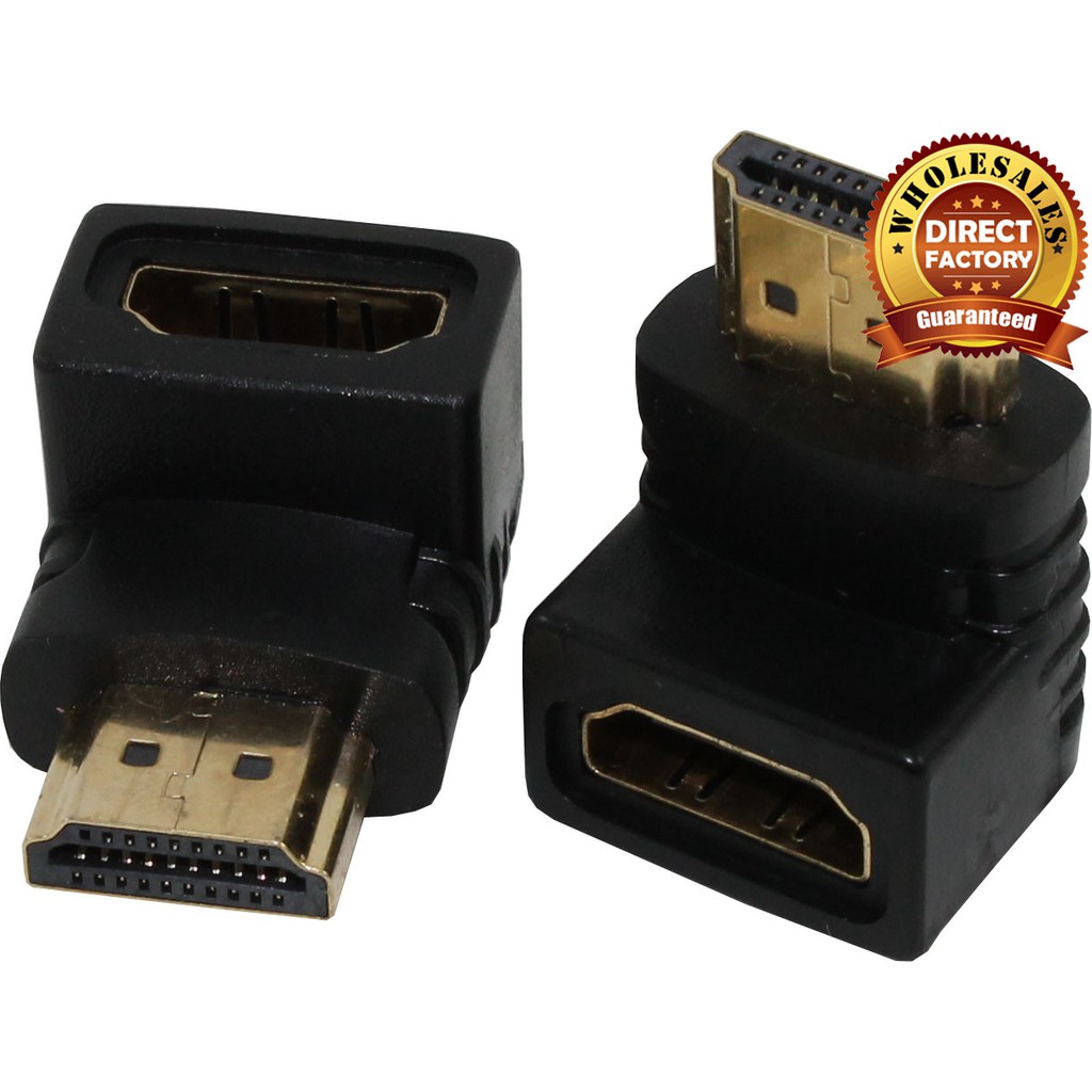 HDMI 90 L Shape Adapter (Male to Female) | Shopee Singapore