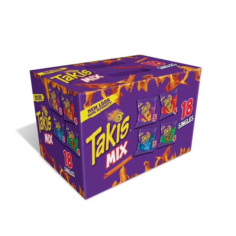Barcel Takis Fuego Flavor MIX Variety Pack 18 count🇺🇸Limited Edition ...