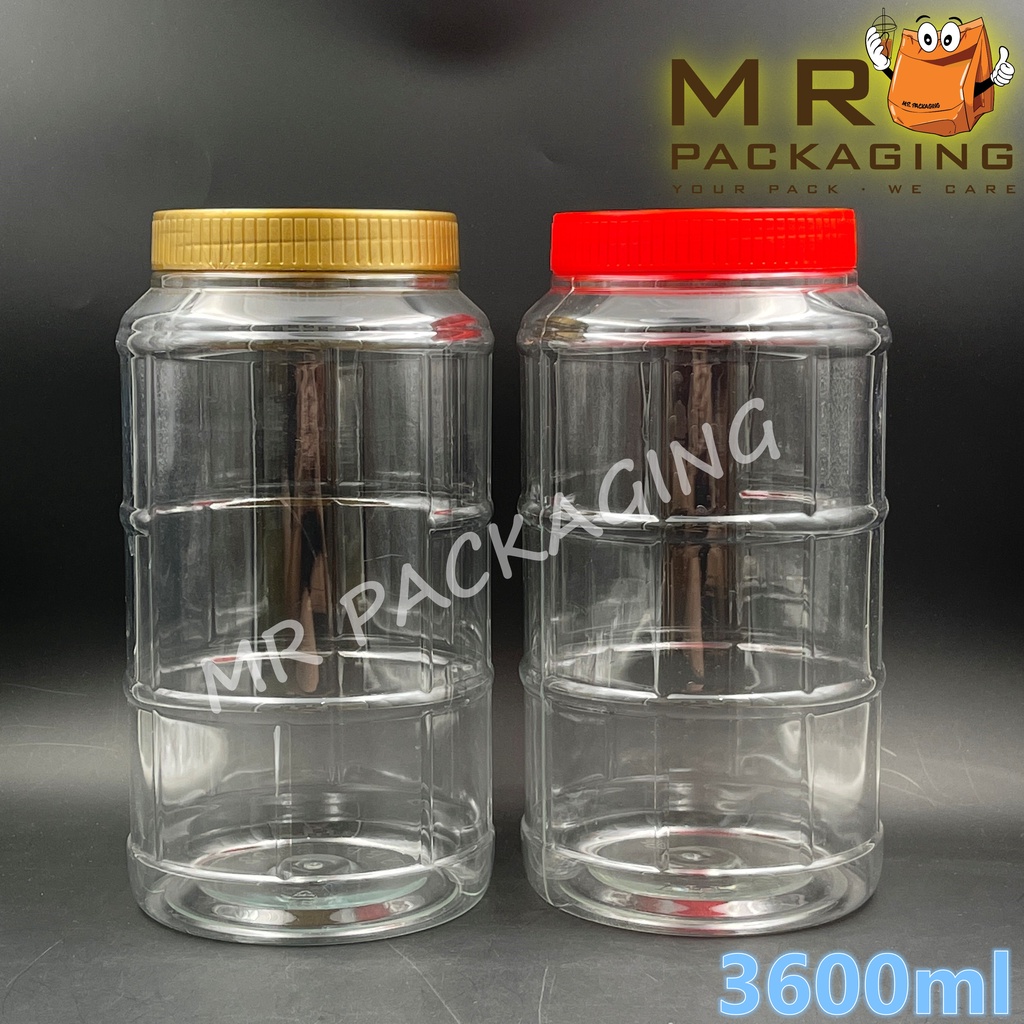 Raya Cookie Jar - 3600ml PET Container [ 1set ] YFP 3322 Cookie Jar ...