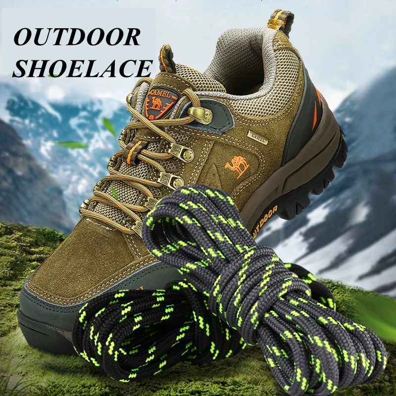 1Pair Outdoor Shoelaces Sport Casual Round Shoes Lace Hiking Slip Rope ...