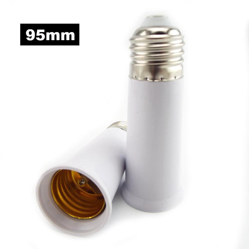 E27 to E27 Extender Lamp 65mm 95mm 120mm Holder Base Bulb Extension ...