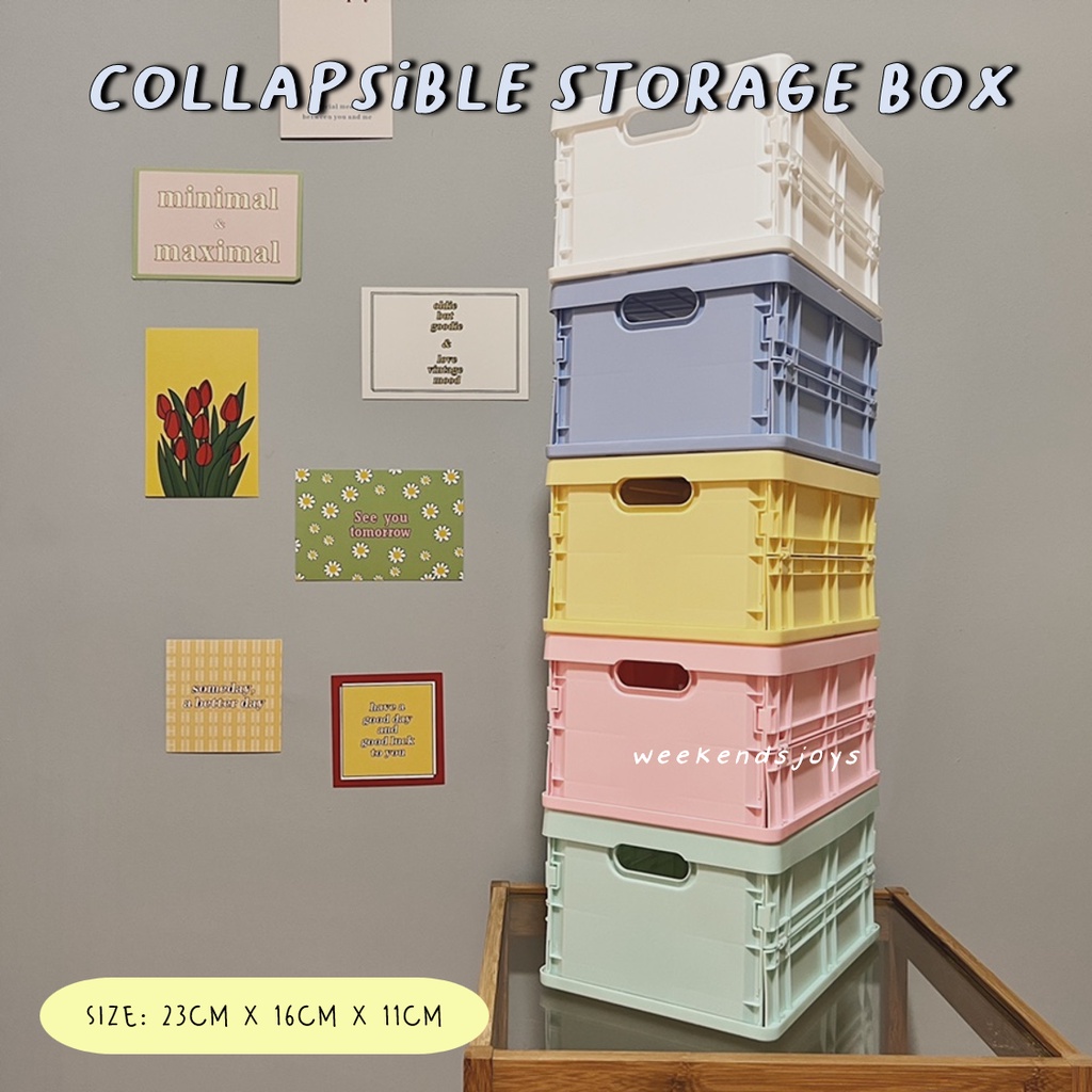 Foldable Collapsible Desk Organizer Storage Household Box Basket Holder ...