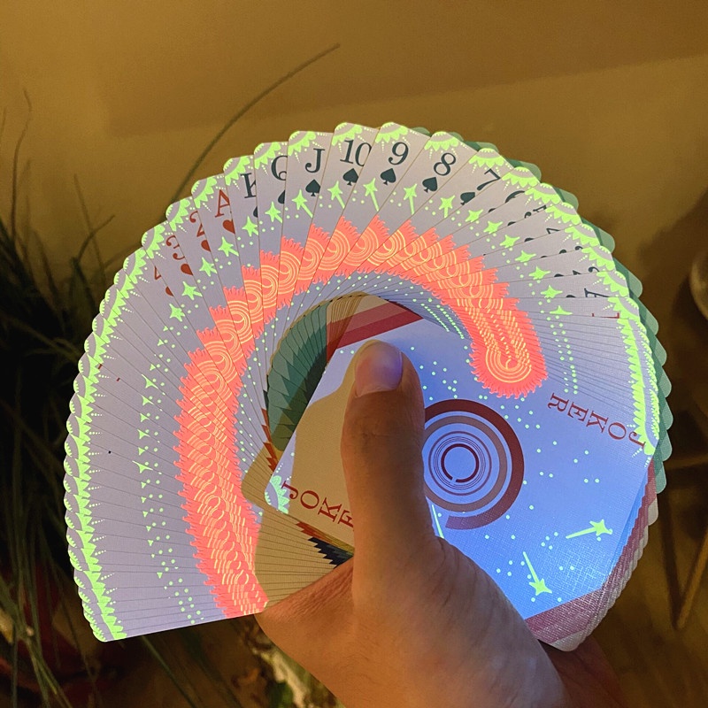 Four Color Story UV Fluorescent Cardistry Playing Cards CARDSM_FCS ...