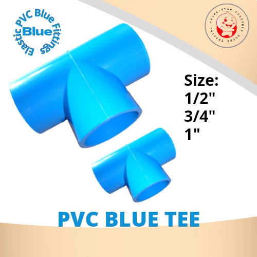 Elastic PVC Blue Fittings Tee (1/2", 3/4", 1") | Shopee Singapore