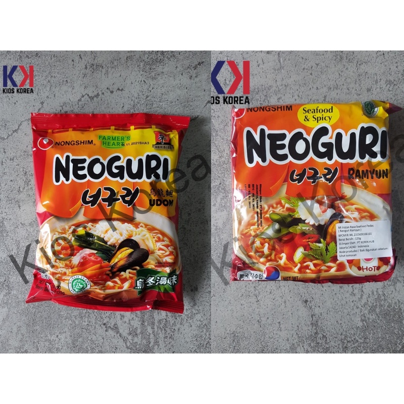 Nongshim Neoguri Ramyun 120 gr - Instant Ramen Noodles Made in Korea ...