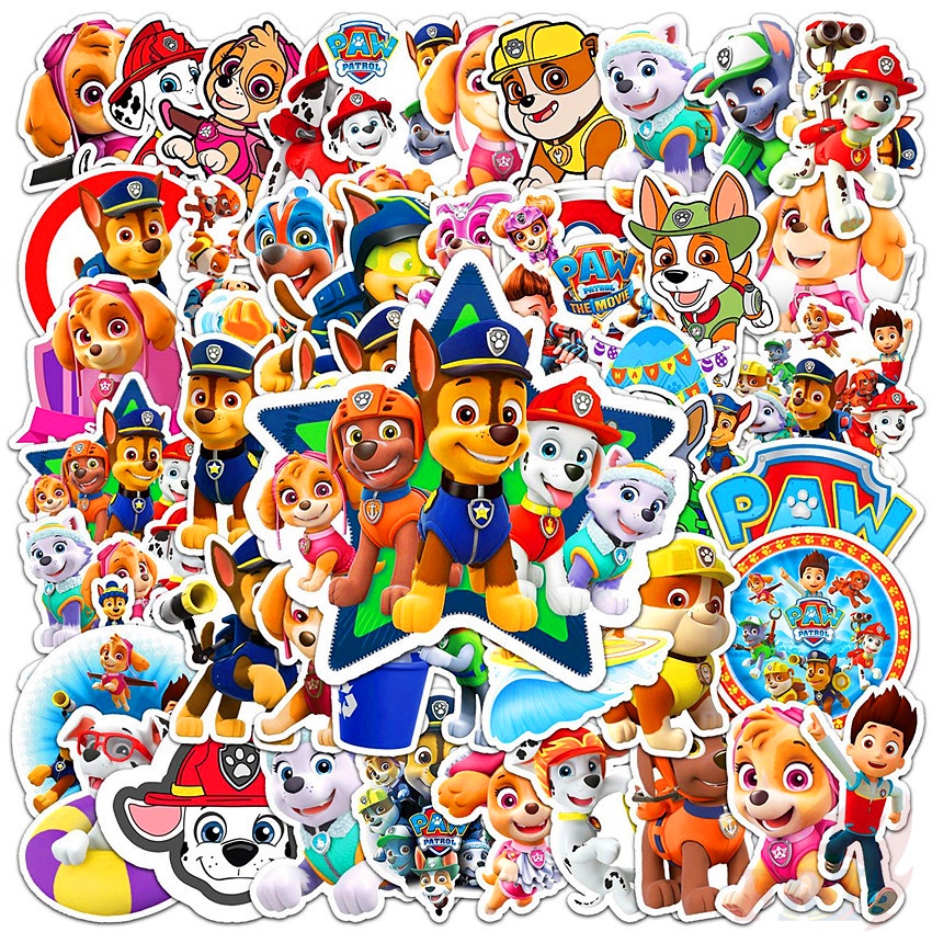 PAW Patrol Series 03 Stickers 50Pcs/Set Cartoon TV Shows DIY Fashion ...