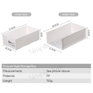 Stackable Drawer Style Storage Box Table Organizer | Shopee Singapore