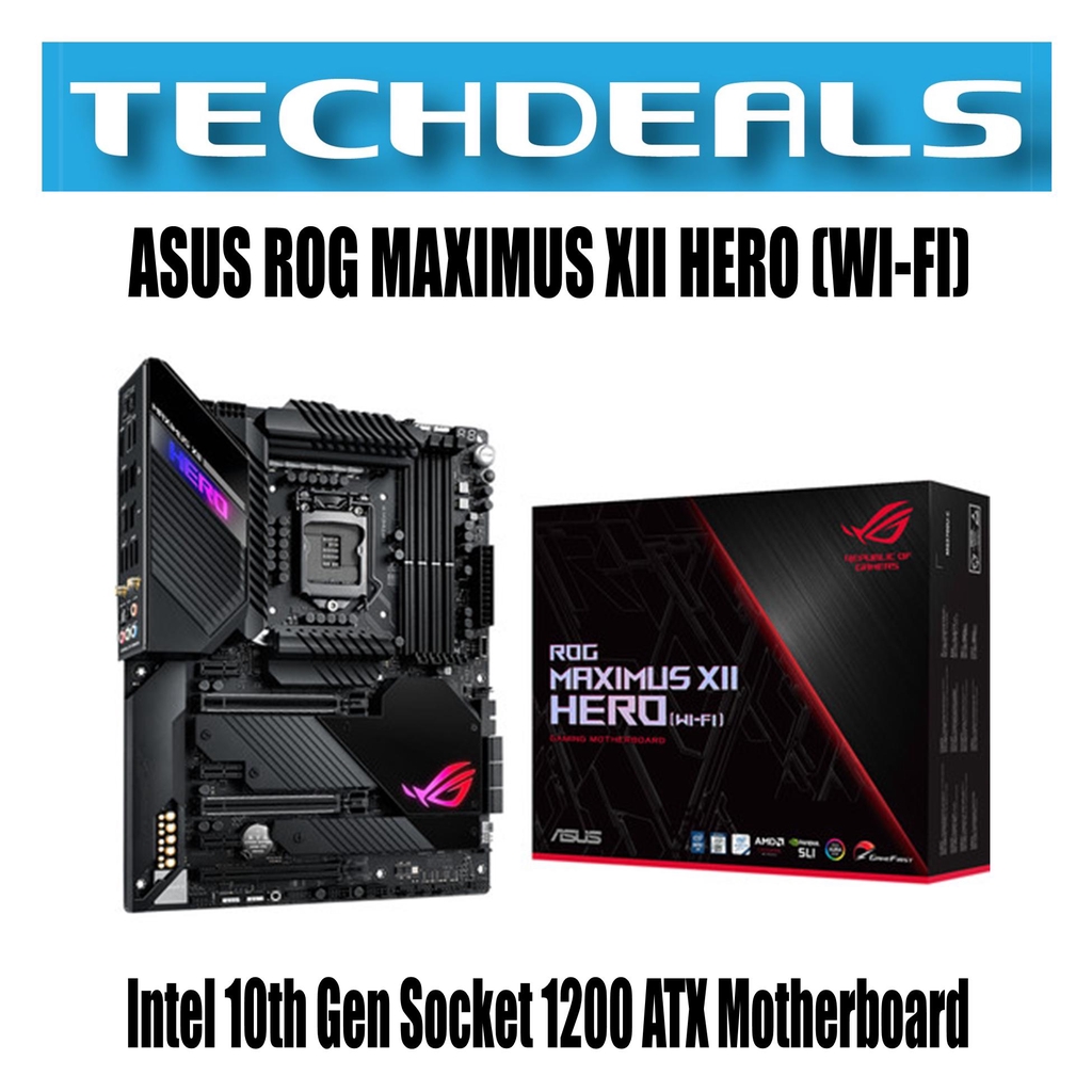 ASUS ROG MAXIMUS XII HERO (WI-FI) Intel 10th Gen Socket 1200 ATX ...
