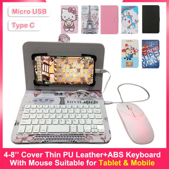 Free Gift Portable Type-C/Micro-Usb Wired Keyboard Mouse Set with ...