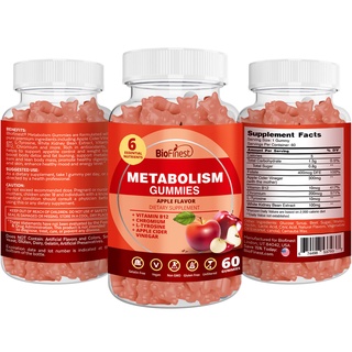 Biofinest Metabolism Gummy Supplement - Apple Cider Vinegar Vitamin B ...