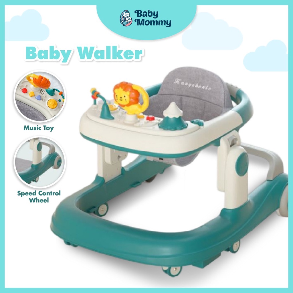Baby Premium Adjustable Speed & Height Baby Walker Push Music Toddler ...
