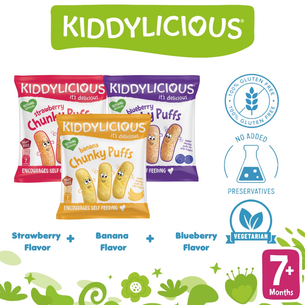 [Bundle of 9] Kiddylicious Chunky Puff Variety Bundle 12g | Shopee ...