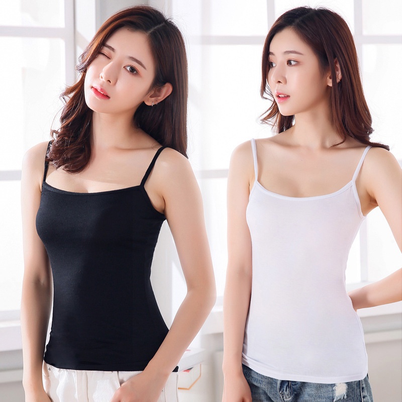 Camisole Women Summer Sexy Outer Wear Short Bottoming Top All-Match ...