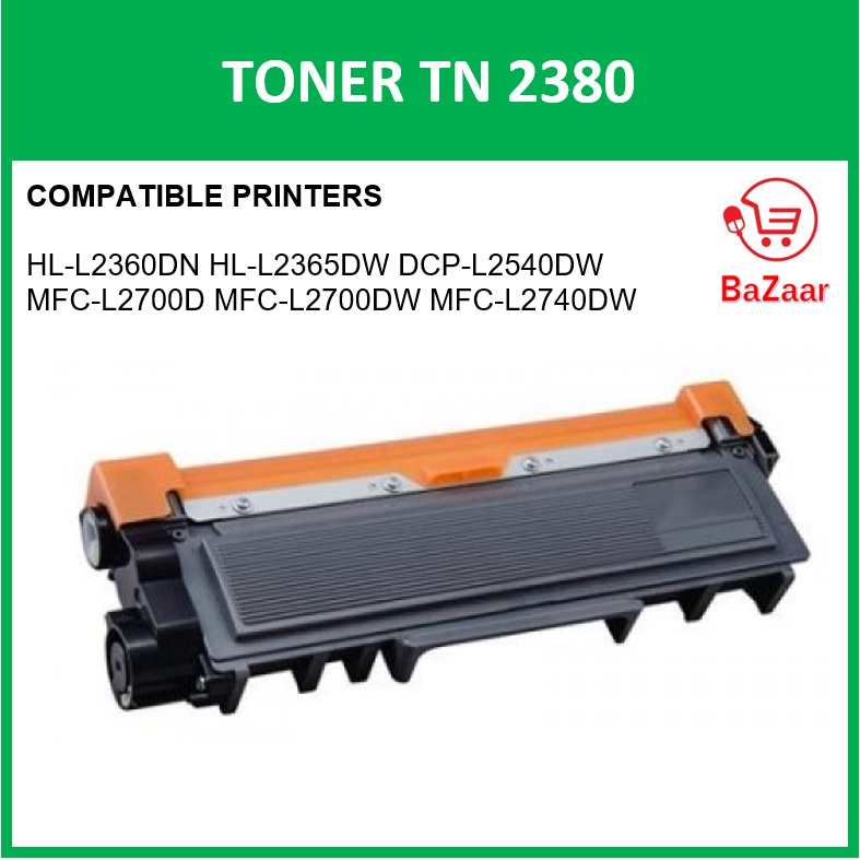 Compatible Brother Toner TN2380 TN-2380 2380 Cartridge Printer Toner ...