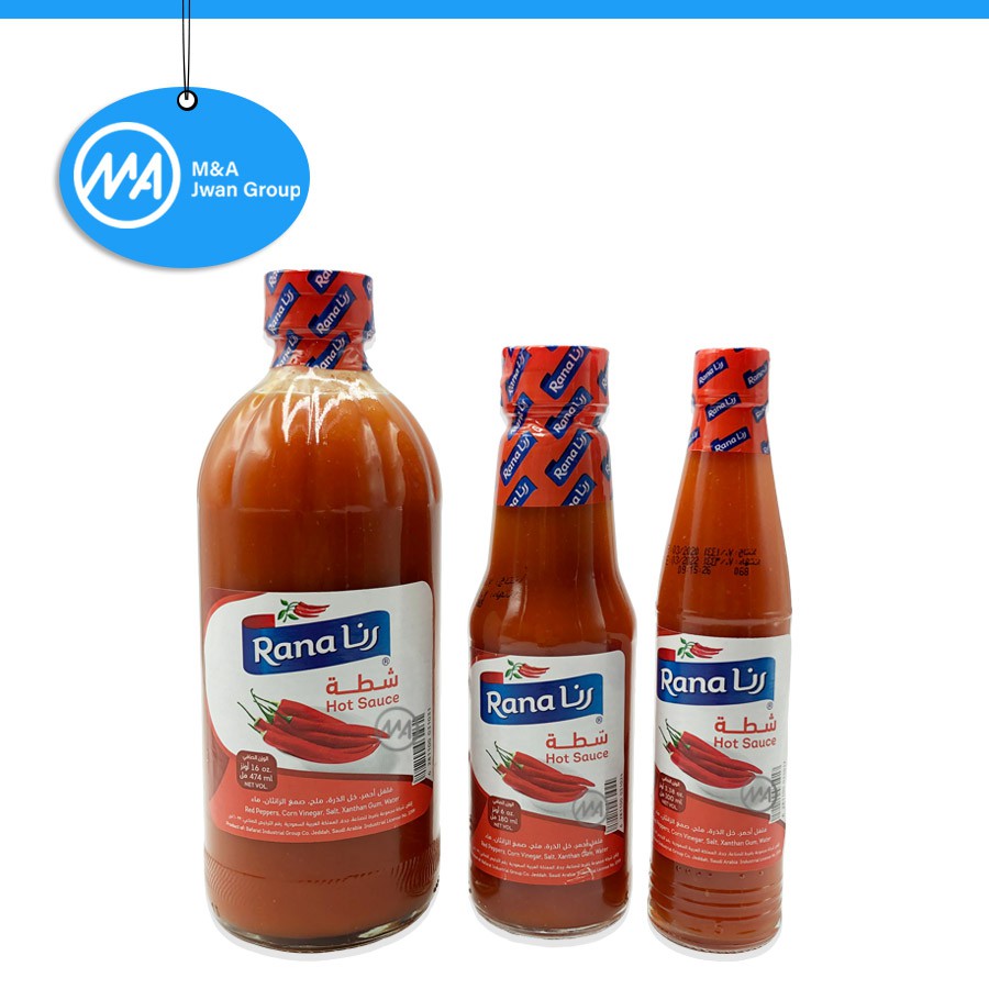 Hot Sauce Rana 474ml, 180ml, 100ml Imported From Saudi Arabia | Shopee ...