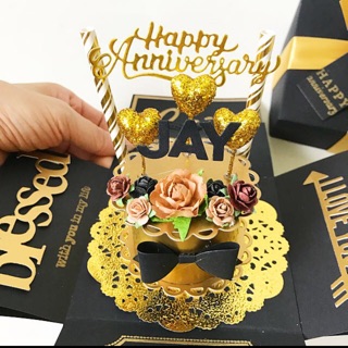 Happy Anniversary Explosion box card | Shopee Singapore
