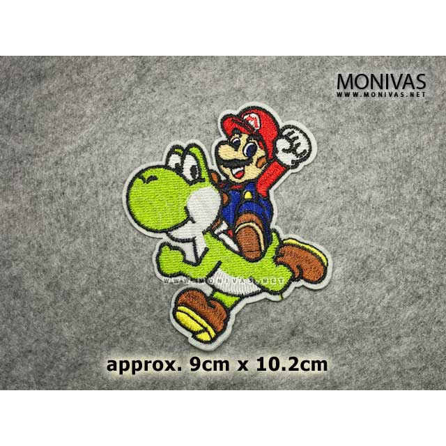 Super Mario n Yoshi Iron On Patch DIY Repairing Badge Decal | Shopee ...
