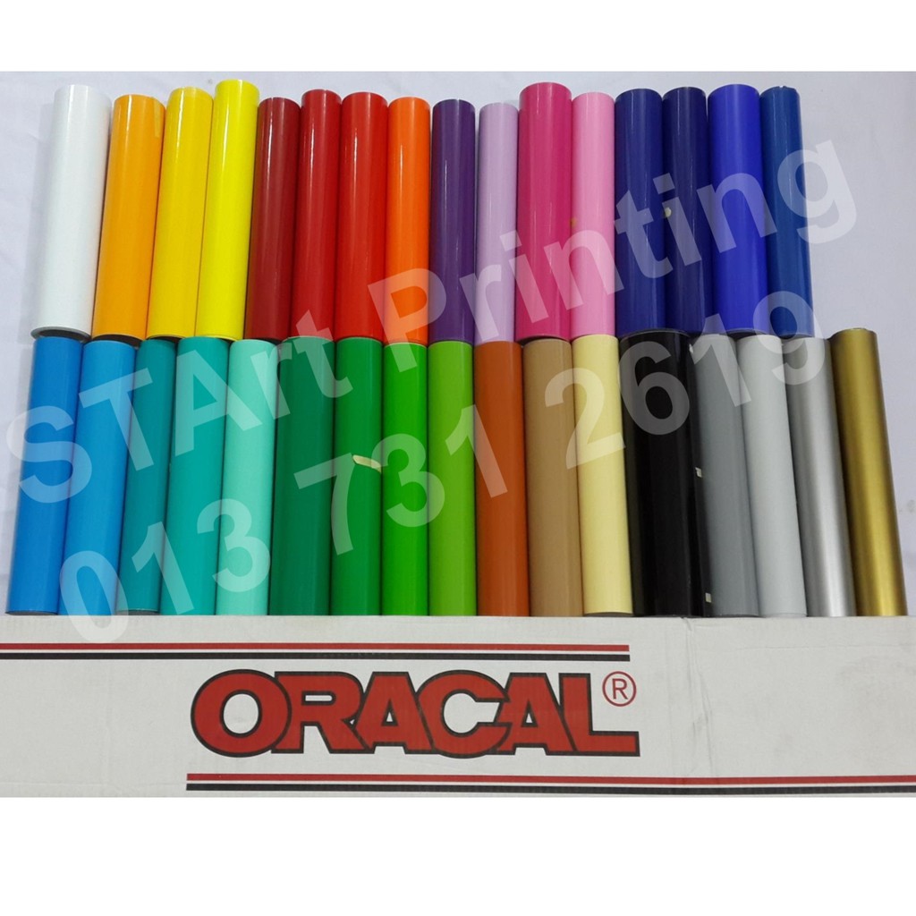 Oracal 651 - Cutting Sticker Material ( G000 - G047 ) | Shopee Singapore
