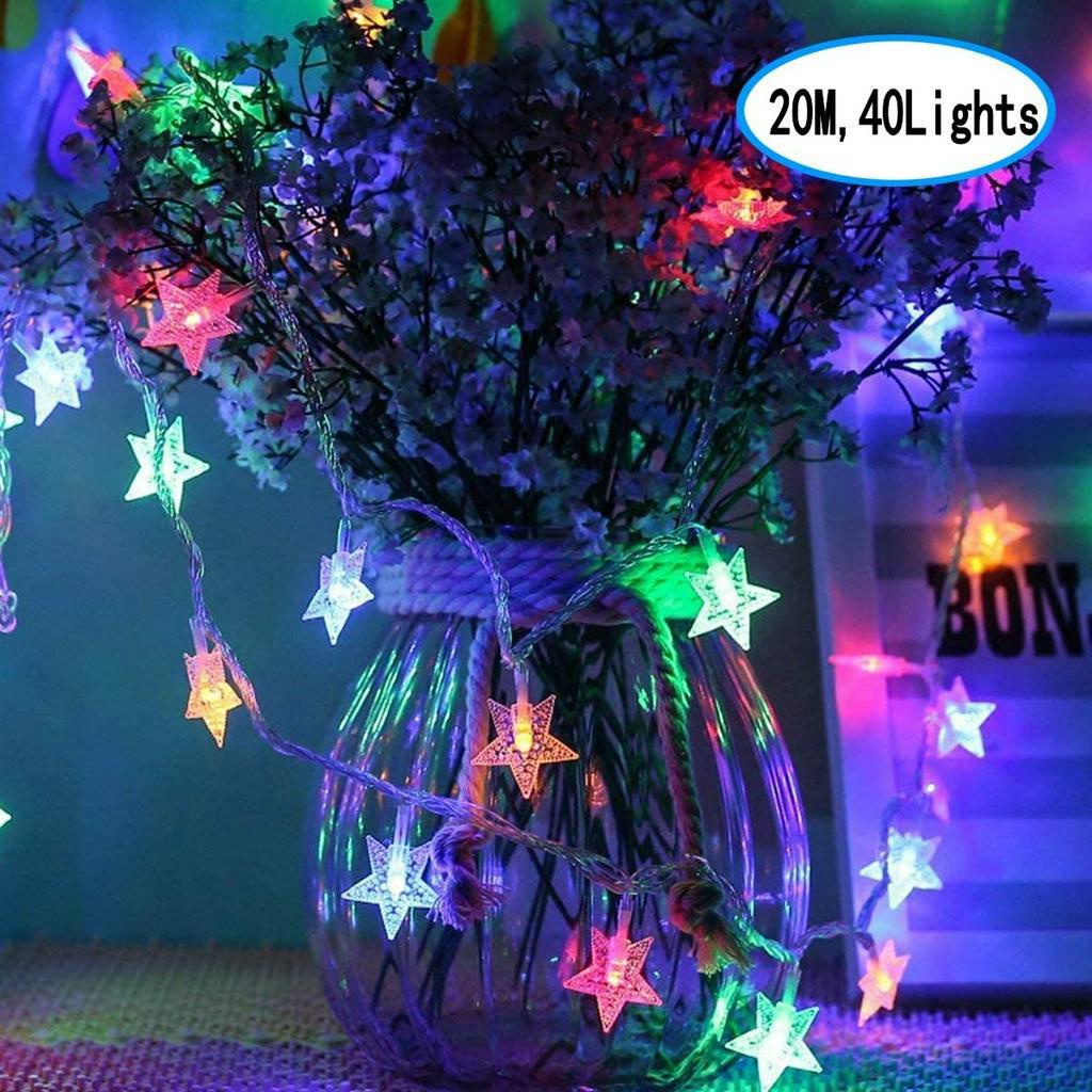 6M Multicolors Twinkle Star LED Light String/USB Powered Garland ...
