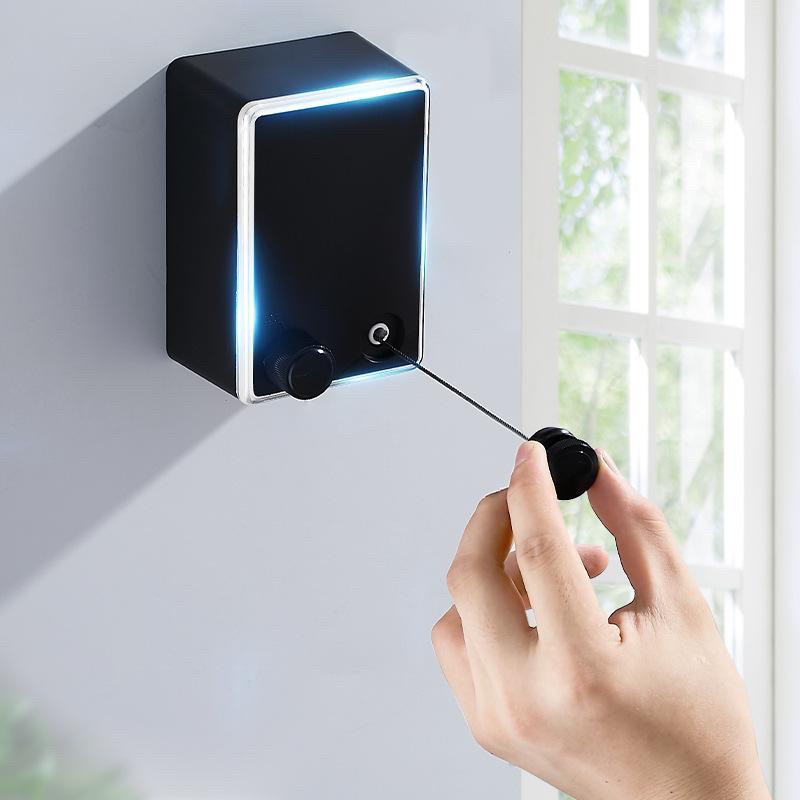 Retractable Clothesline Clothes Hanger Stainless Steel String Dryer ...