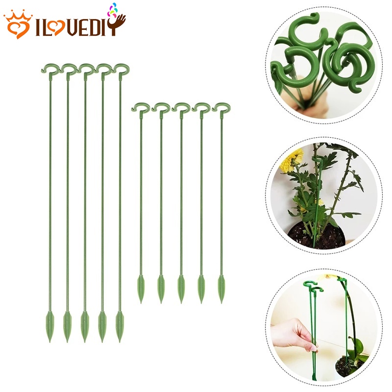 [10 Pcs/1 Set Plant Pot Support Holder Holder] [Plant Single Pole ...