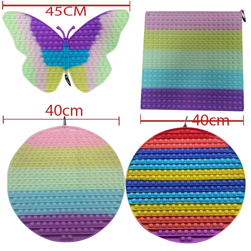 20/30/40cm Big Size Pop It Fidget Toy Antistress Toys for Kids Adult ...