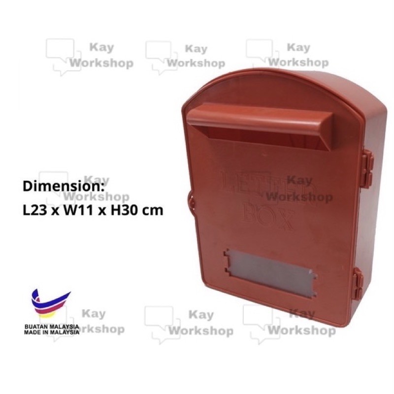 PVC Post Letter Box/ Plastic Mail Box/ Peti Surat Plastik/ Mailbox ...