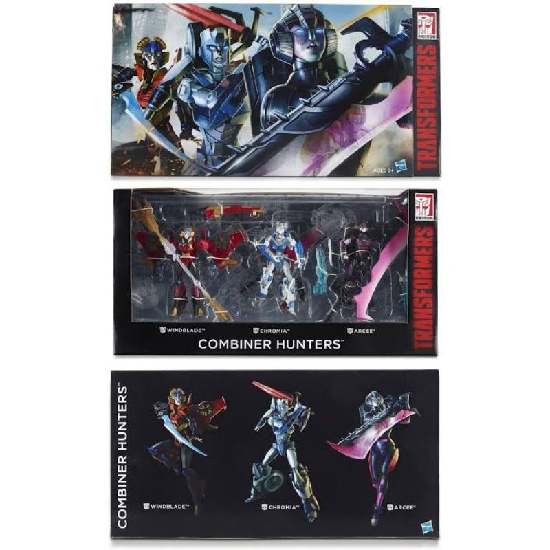 SDCC TRANSFORMERS COMBINER HUNTERS ( ARCEE, CHROMIA, WINDBLADE) FEMBOTS ...