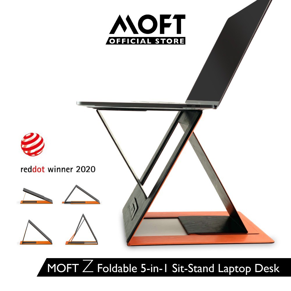 MOFT Z Foldable 5-in-1 Sit-Stand Laptop Desk | Shopee Singapore