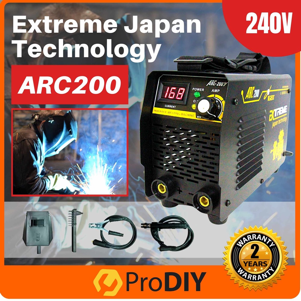 ARC Welding Machine 120AMP Extreme Japan Technology ARC200 With / Non ...