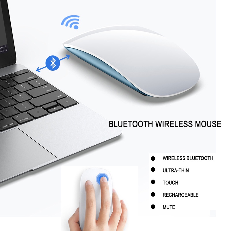 bluetooth mouse Rechargeable wireless mouse silent mouse Ultra-thin ...
