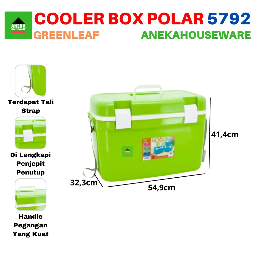 Cooler Box polar Ice Box 30 Liter 5792 Green Leaf | Shopee Singapore