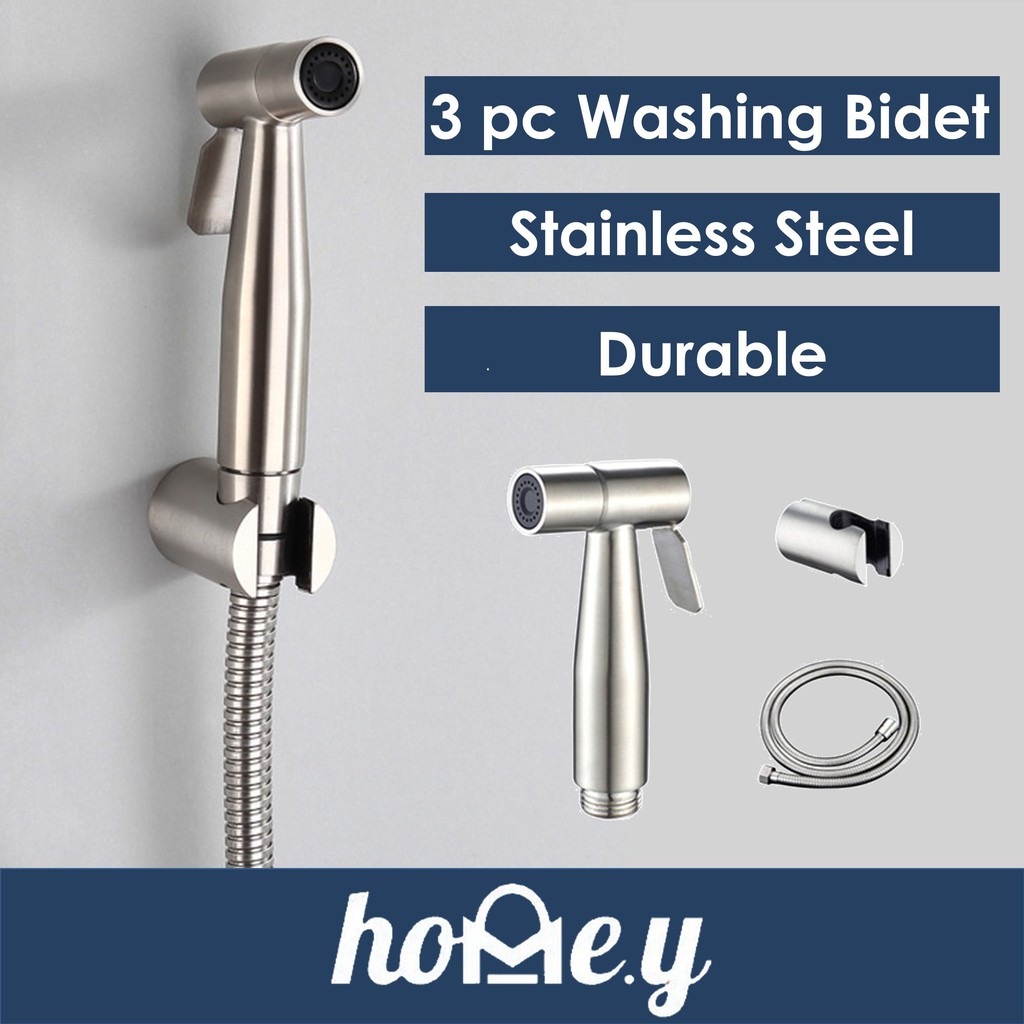 Toilet Handheld Spray Bidet with Hose and Holder Attachment PVC Extra ...