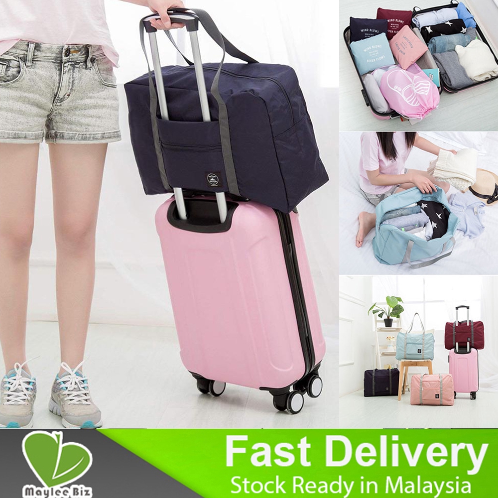 Duffel Organizer Folding Travel Luggage Organizer Carry Storage Bag Big ...