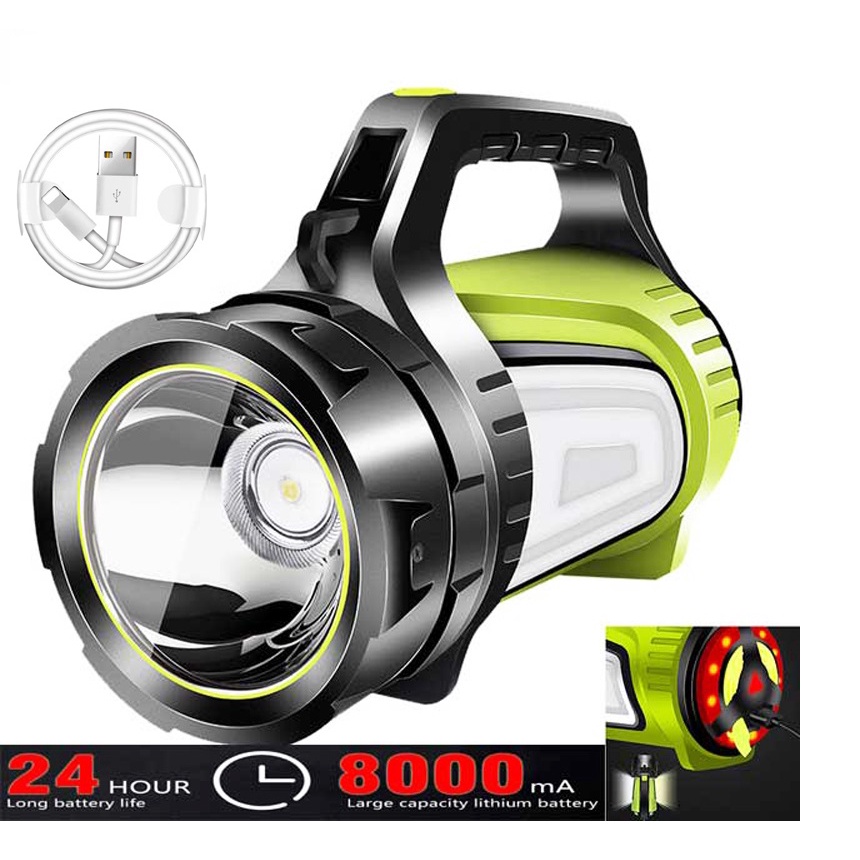 Powerful torchlight rechargeable waterproof heavy duty led flashlight ...