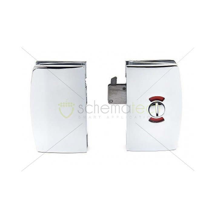 Kucni Bathroom Door Lock WC Toilet Door Glass to Glass Door Indicator ...