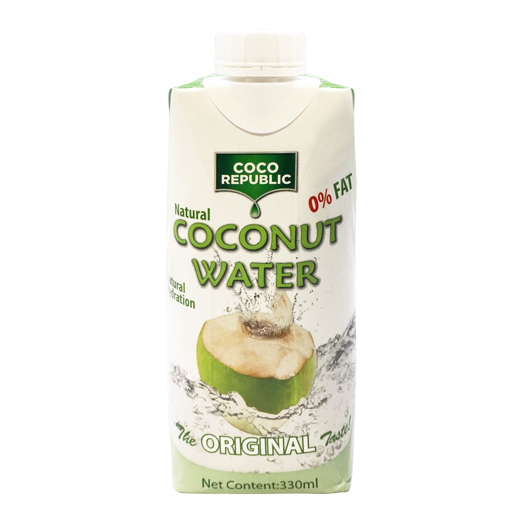Coco Republic Coconut Water - Original (330ml x 24 Bottles) | Shopee ...