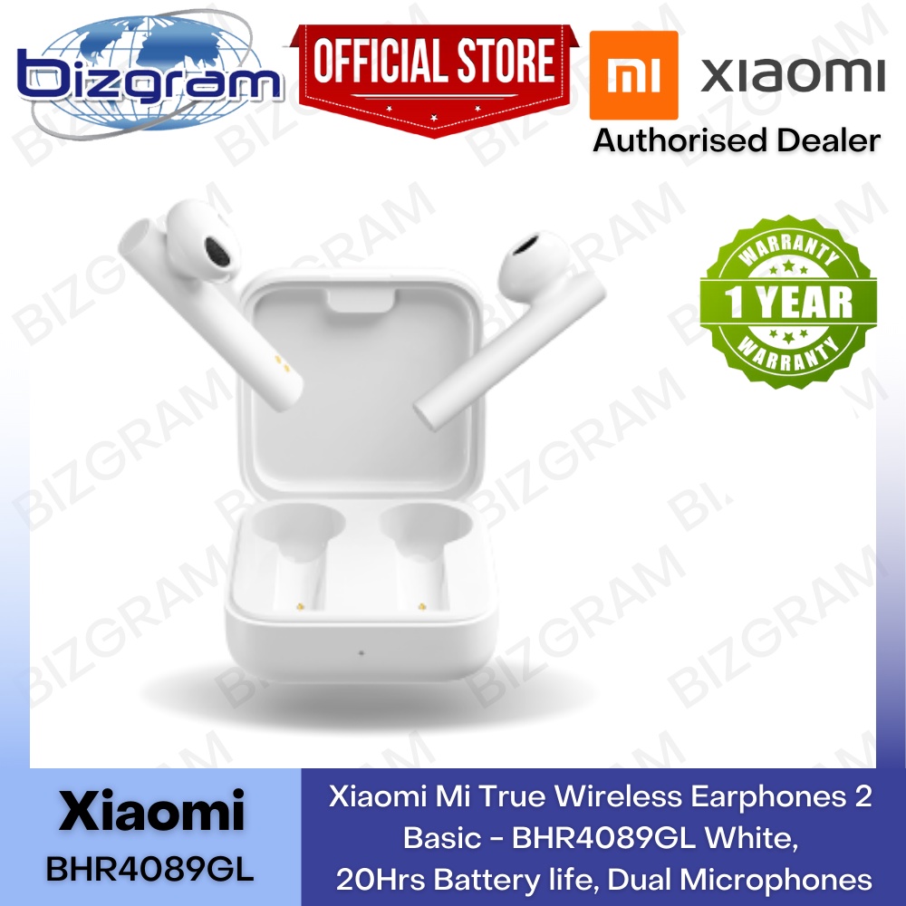 Xiaomi Mi True Wireless Earphones 2 Basic - BHR4089GL White, 20Hrs ...