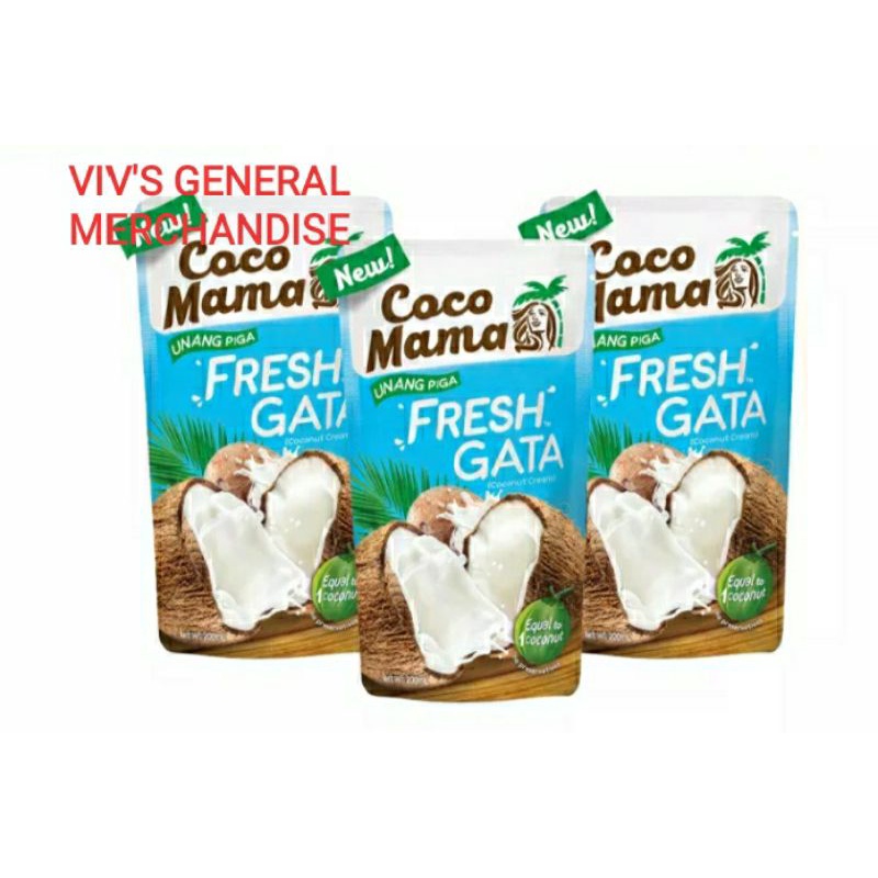 Coco Mama Fresh Gata ( 200 ml x 3 s ) | Shopee Singapore