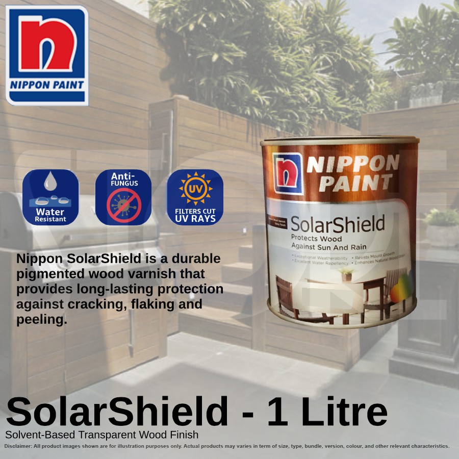 (NO RETURN/ NO EXCHANGE )Nippon Paint SolarShield 1L provides long ...