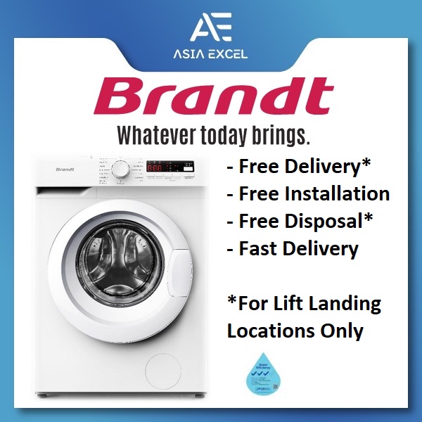 BRANDT WFB190WA 9KG FRONT LOAD WASHING MACHINE | Shopee Singapore
