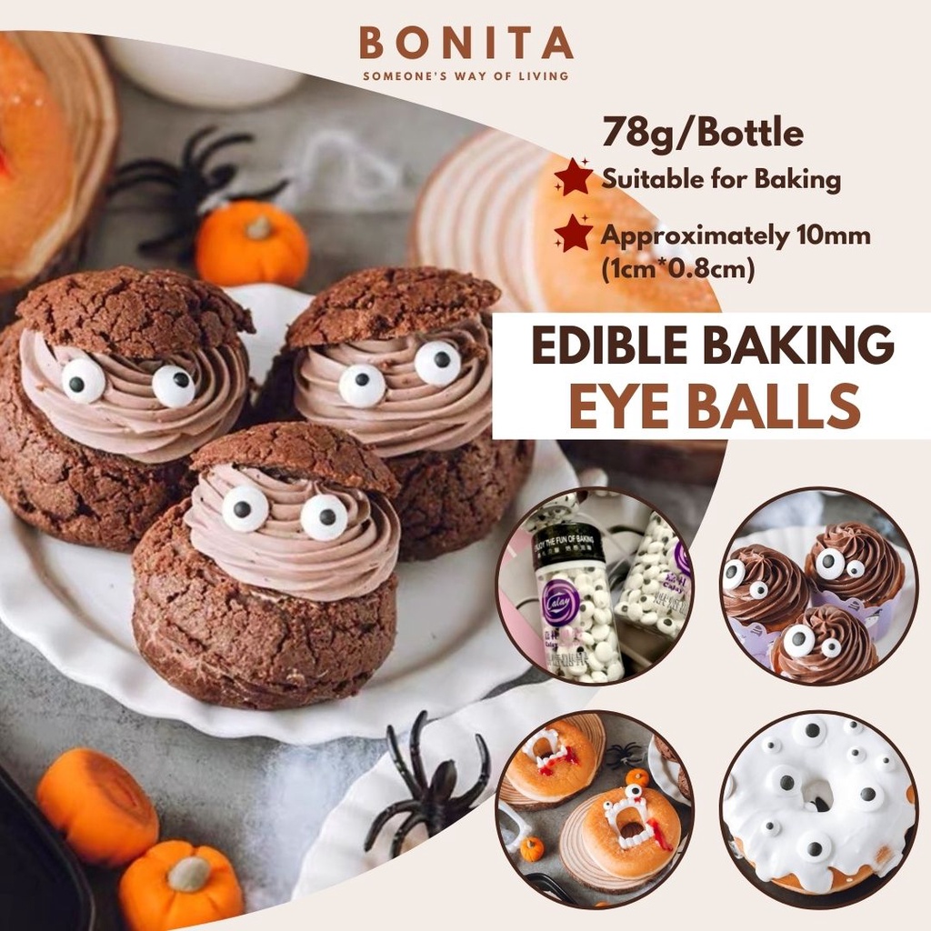 78g Small Edible Eyes Ball Eyeball for Baking Sprinkles Sugar Candy ...