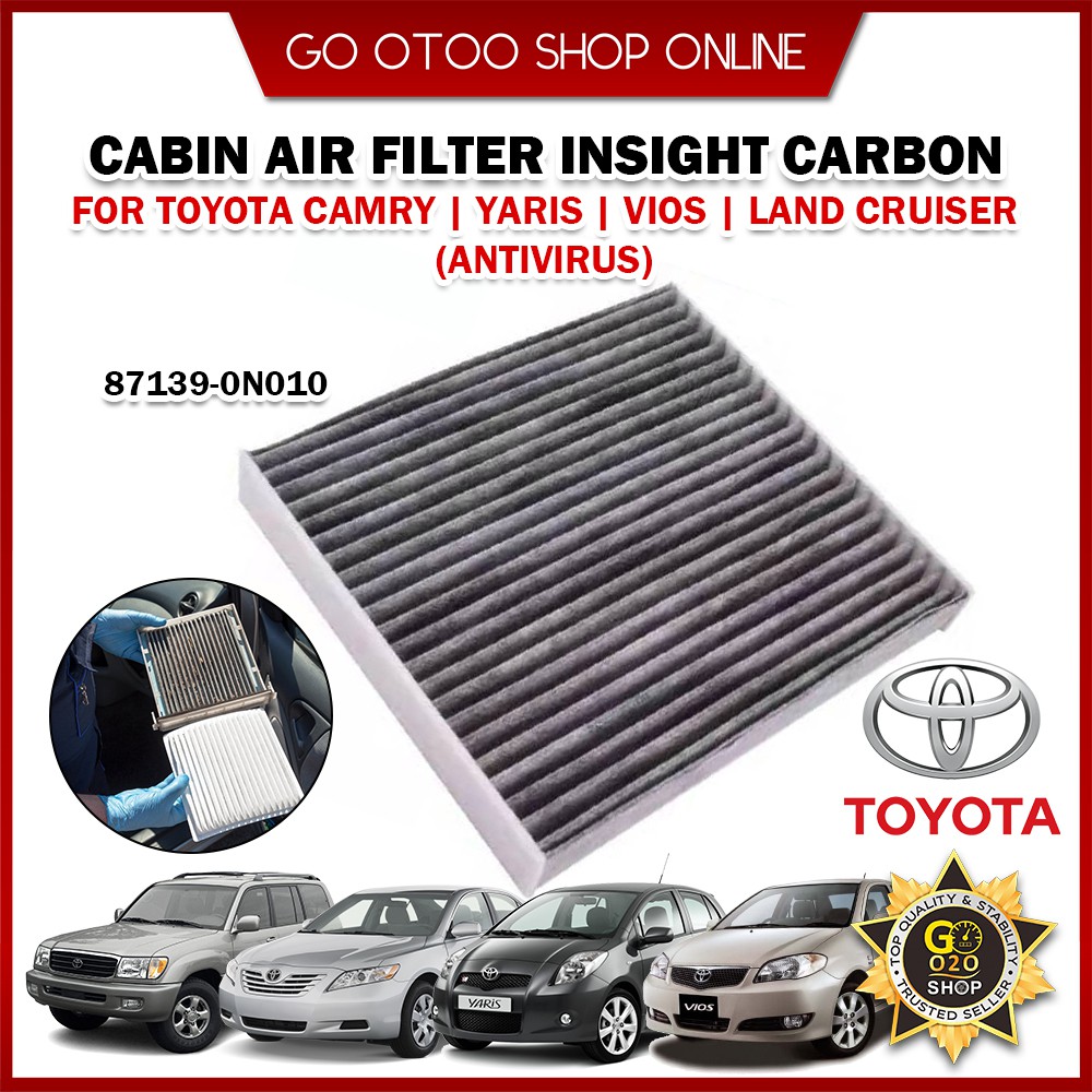 TOYOTA Cabin Air Filter - Fibre or Carbon ( Camry / Yaris / Vios / Land ...