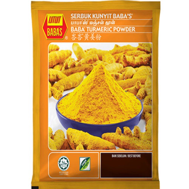 125G & 250G Turmeric Powder / Serbuk Kunyit Baba's / 塔塔姜黄粉 | Shopee ...