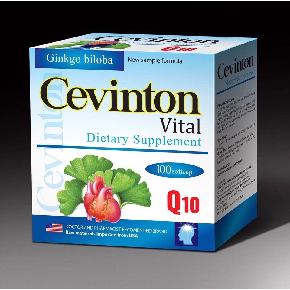 Cevinton Vital Brain Supplement Helps Strengthen Memory, Enhance Blood ...