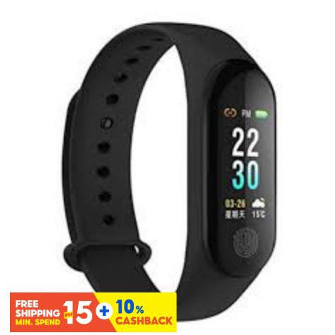 SPECIAL M4_WRIST_BAND_SMART-WATCH-(black colour) | Shopee Singapore